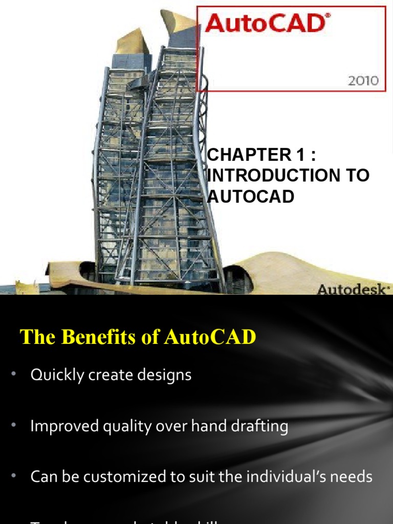 CHAPTER 1 - Introduction To AutoCAD | PDF | Computer Architecture | Graphical User Interfaces