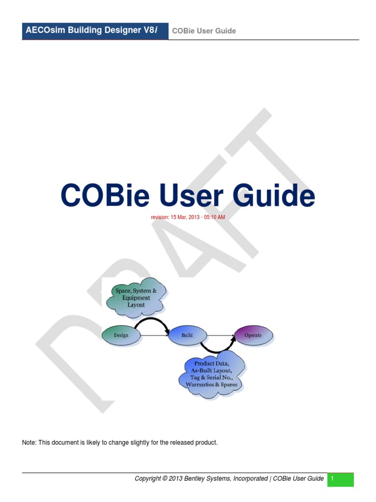 COBie User Guide | PDF | Building Information Modeling | Information Technology Management