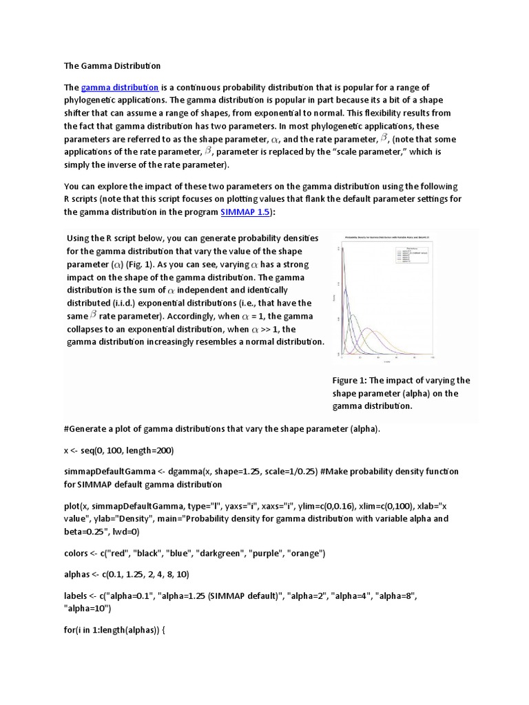 The Gamma Distribution | PDF | Measure Theory | Probability