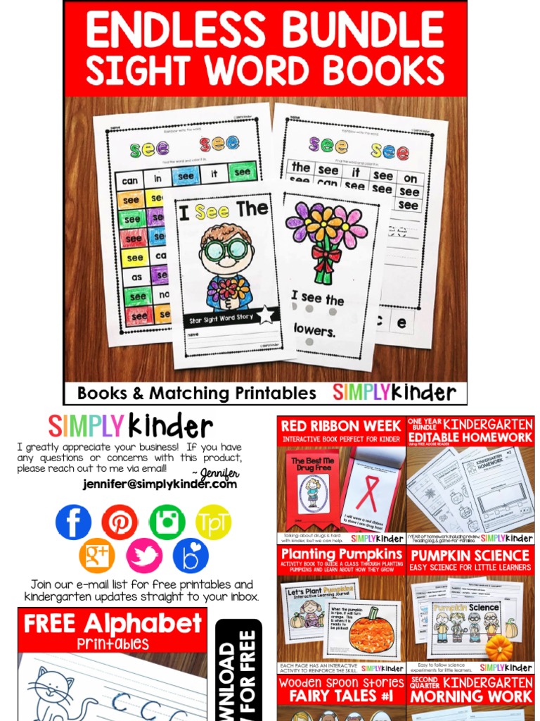 A - Star Sight Word Books Kindergarten | PDF | Intellectual Works ...