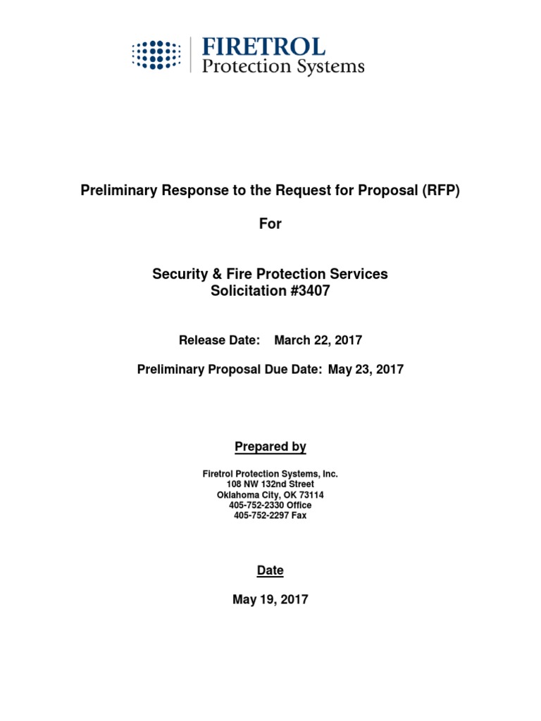 Firetrol Protection Systems - Technical Proposal 5-19-17 | PDF | Scada ...