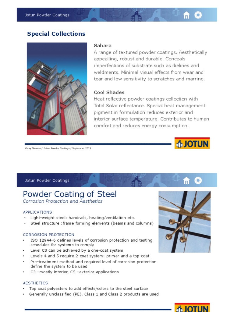 Special Collections: Jotun Powder Coatings | PDF | Corrosion | Materials