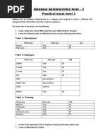 Coc Exam Level4 | PDF | Databases | Microsoft Sql Server