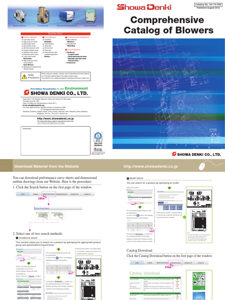 Comprehensive Catalog of Blowers: Environment | PDF | Gases | Energy Technology