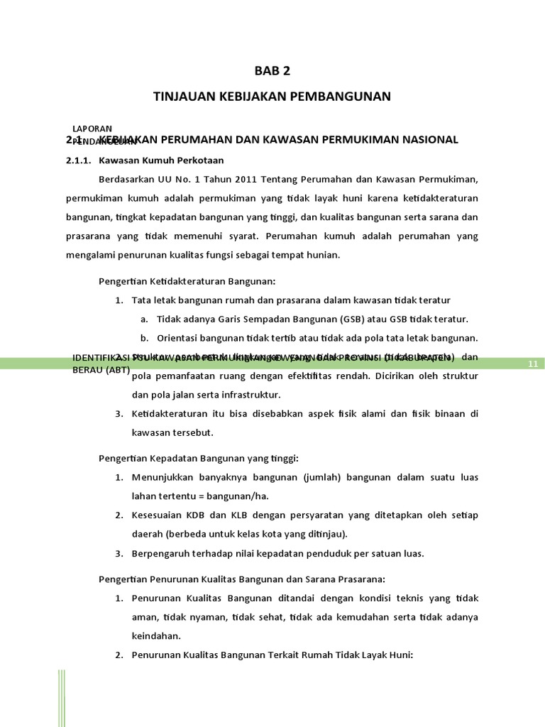 BAB 2 Tinjauan Kebijakan | PDF