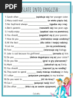 Past Simple Tłumaczenia Zdań Pytania Przeczenia | PDF