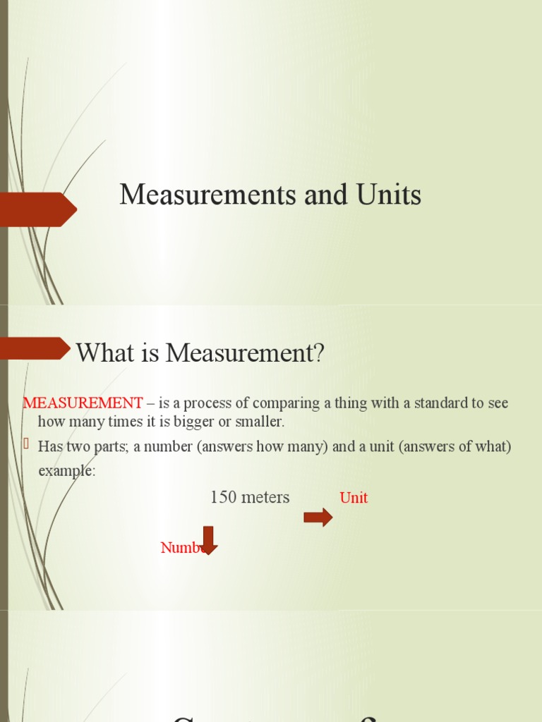 Measurements and Units | PDF | Litre | International System Of Units