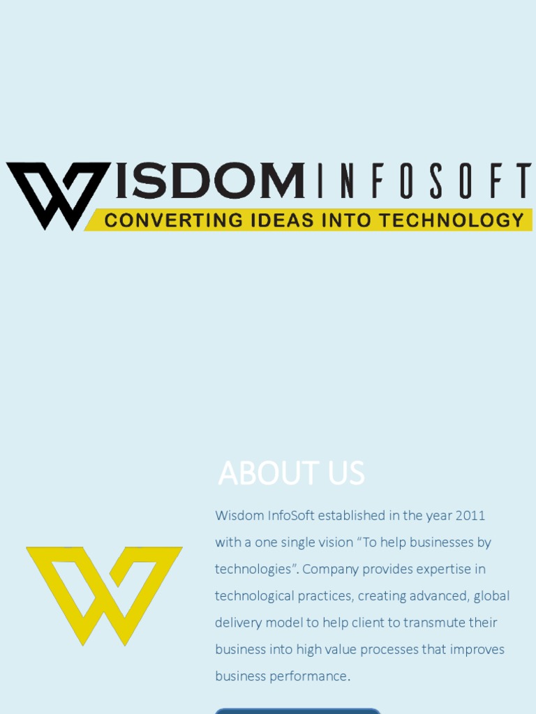 Best Web Development and Designing Company - Wisdom Infosoft | PDF | Application Software ...