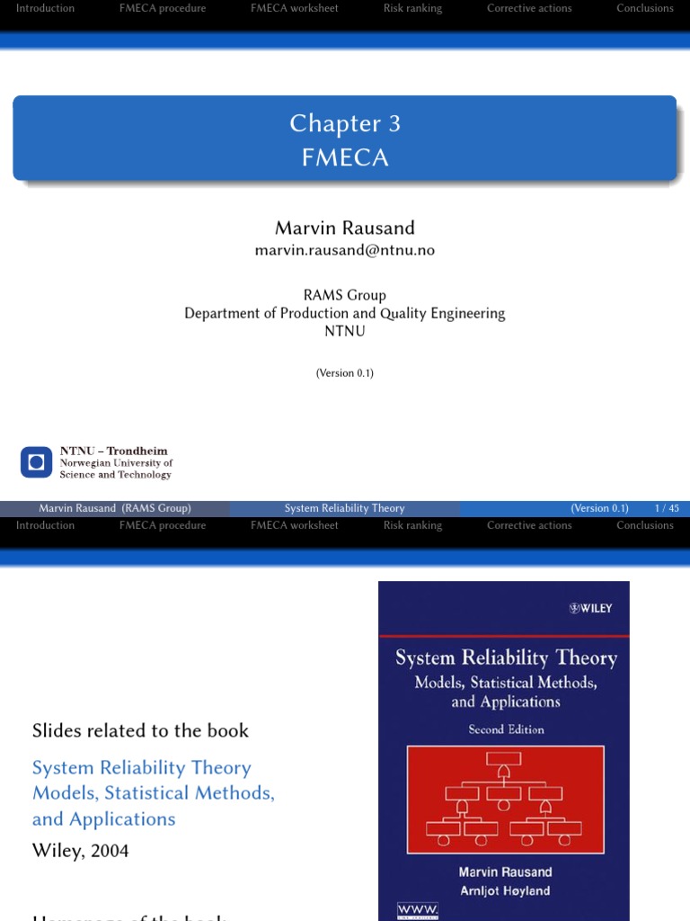 Chapt03 Fmeca | PDF | Reliability Engineering | System