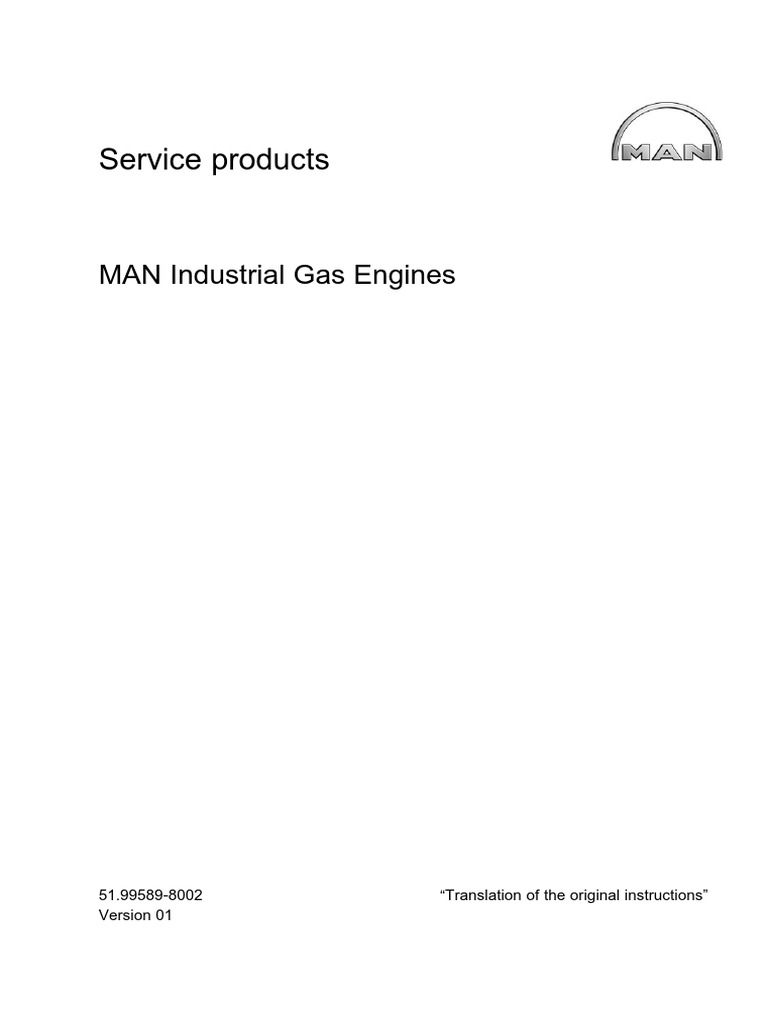 Manual Service Products Gas | PDF | Motor Oil | Natural Gas