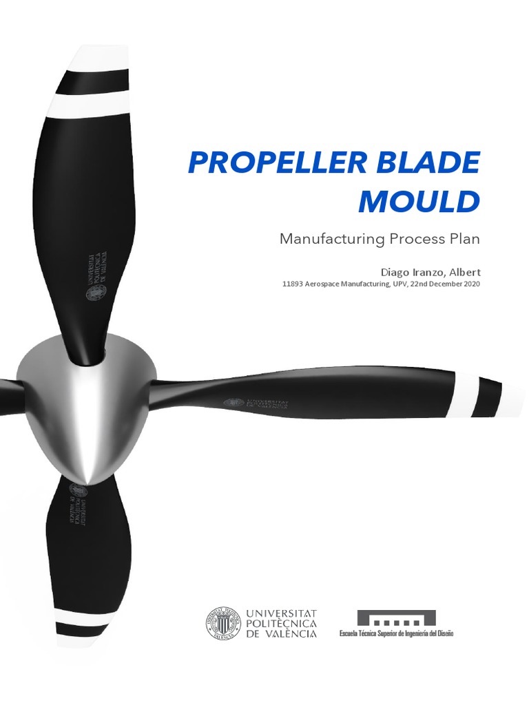 Propeller Blade Mould: Manufacturing Process Plan | PDF | Composite ...