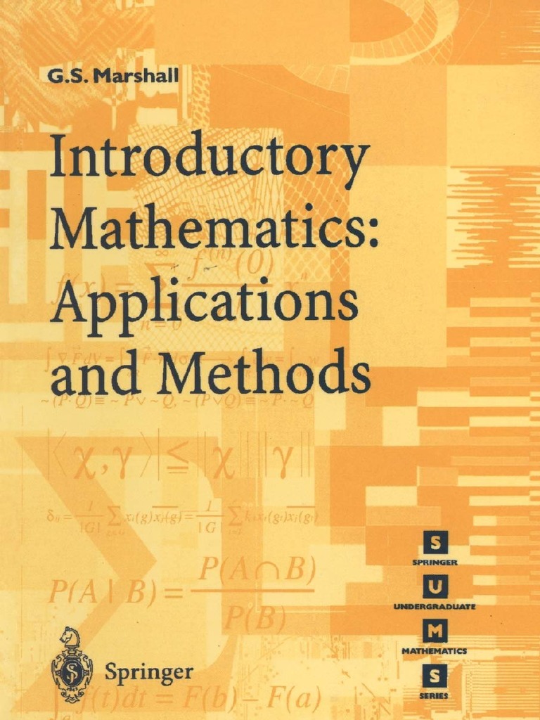 #Introductory Mathematics - Applications and Methods - Gordon S. Marshall - Springer (1998) .1 ...