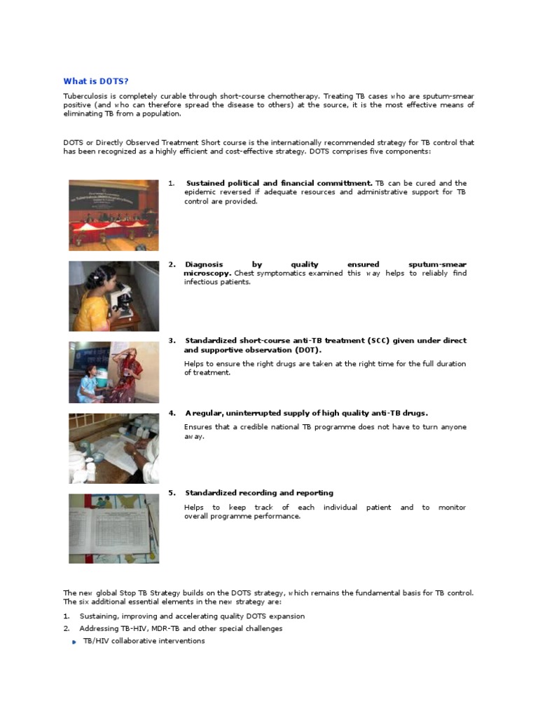 Understanding the DOTS Strategy for TB | PDF | Tuberculosis | Public Health