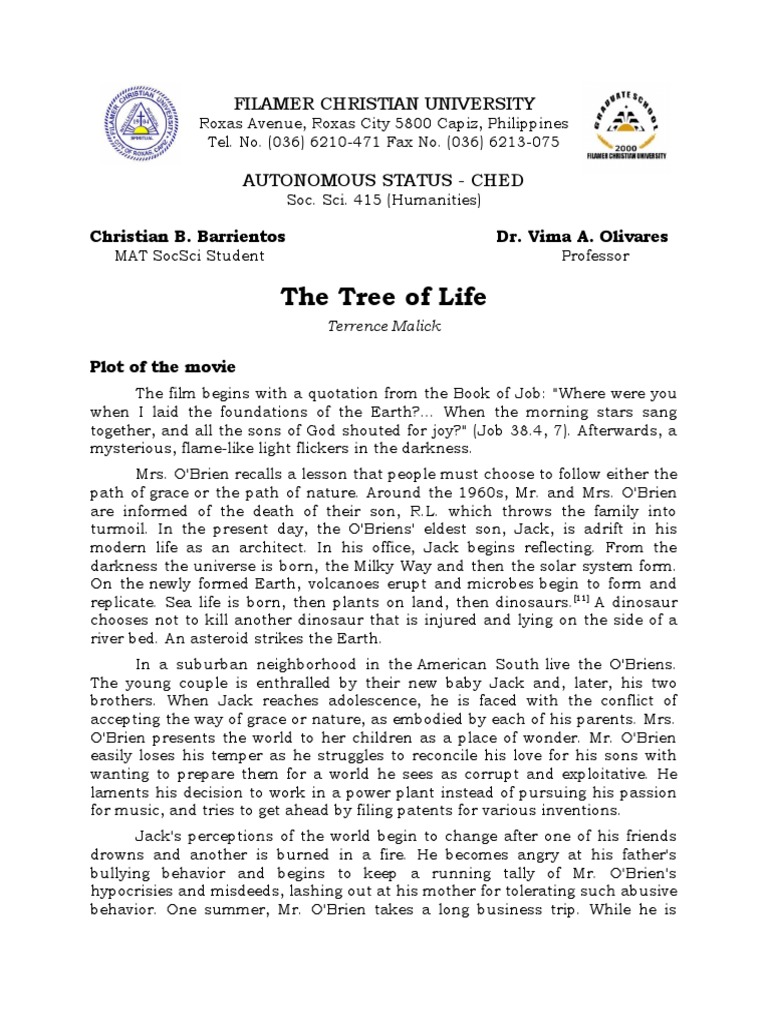 Movie - The Tree of Life | PDF