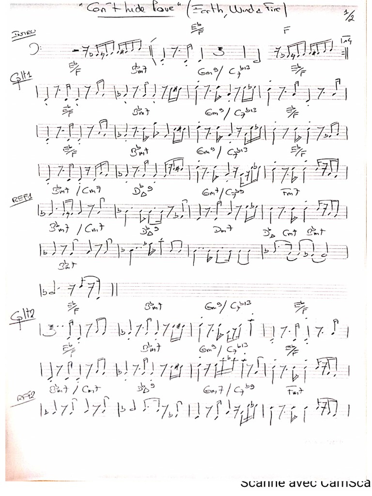 Can't Hide Love (EWF) | PDF