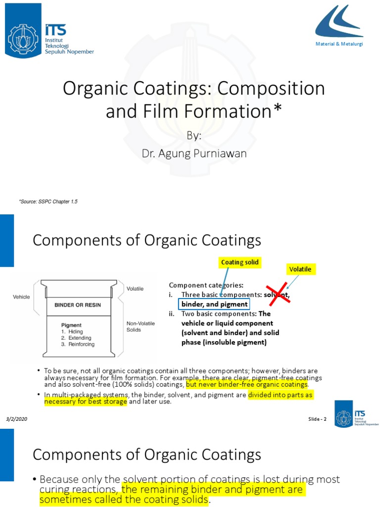 Organic Coatings and Film Formation Insights | PDF | Paint | Epoxy
