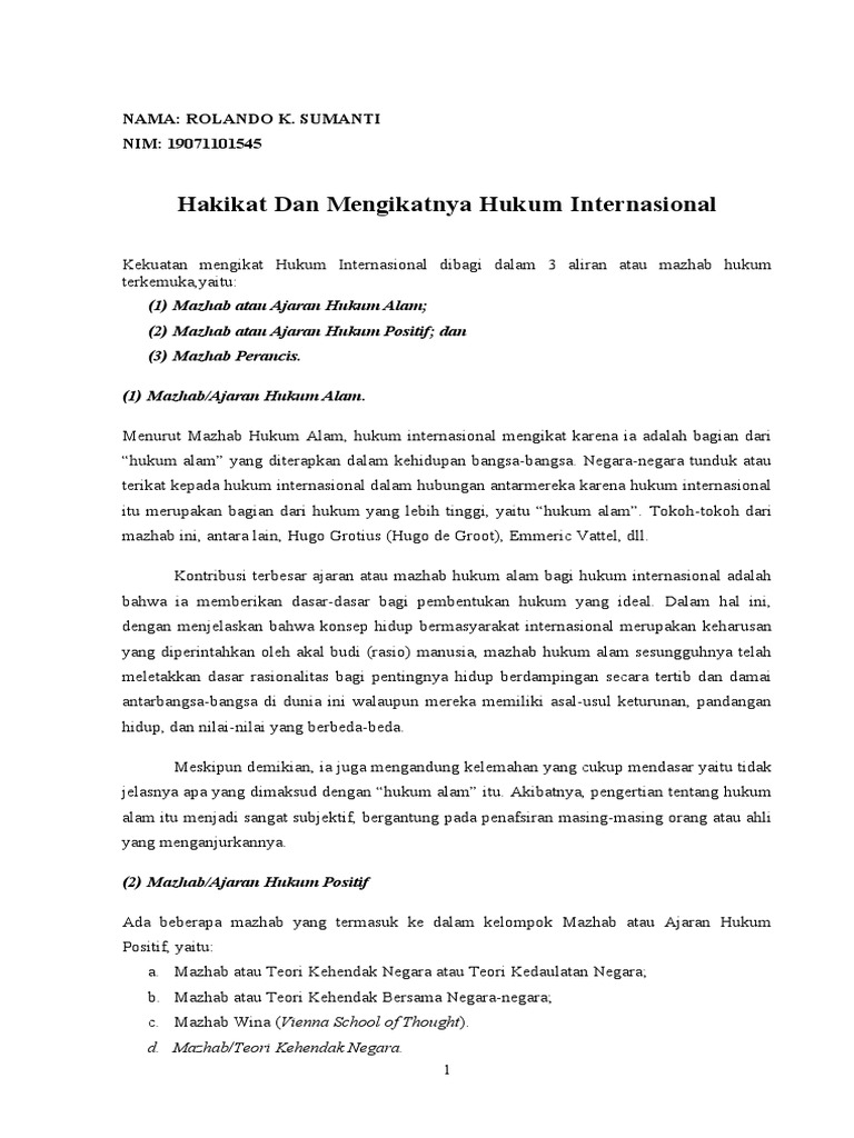 Hukum Internasional | PDF