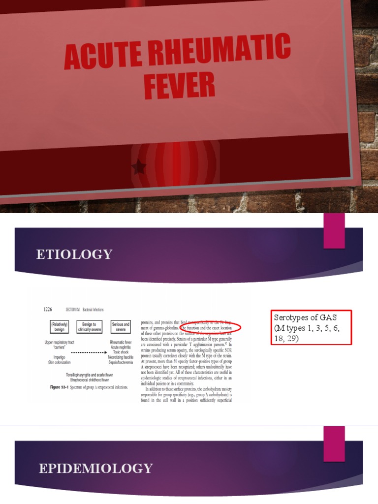 Acute Rheumatic Fever | PDF | Immunology | Medicine