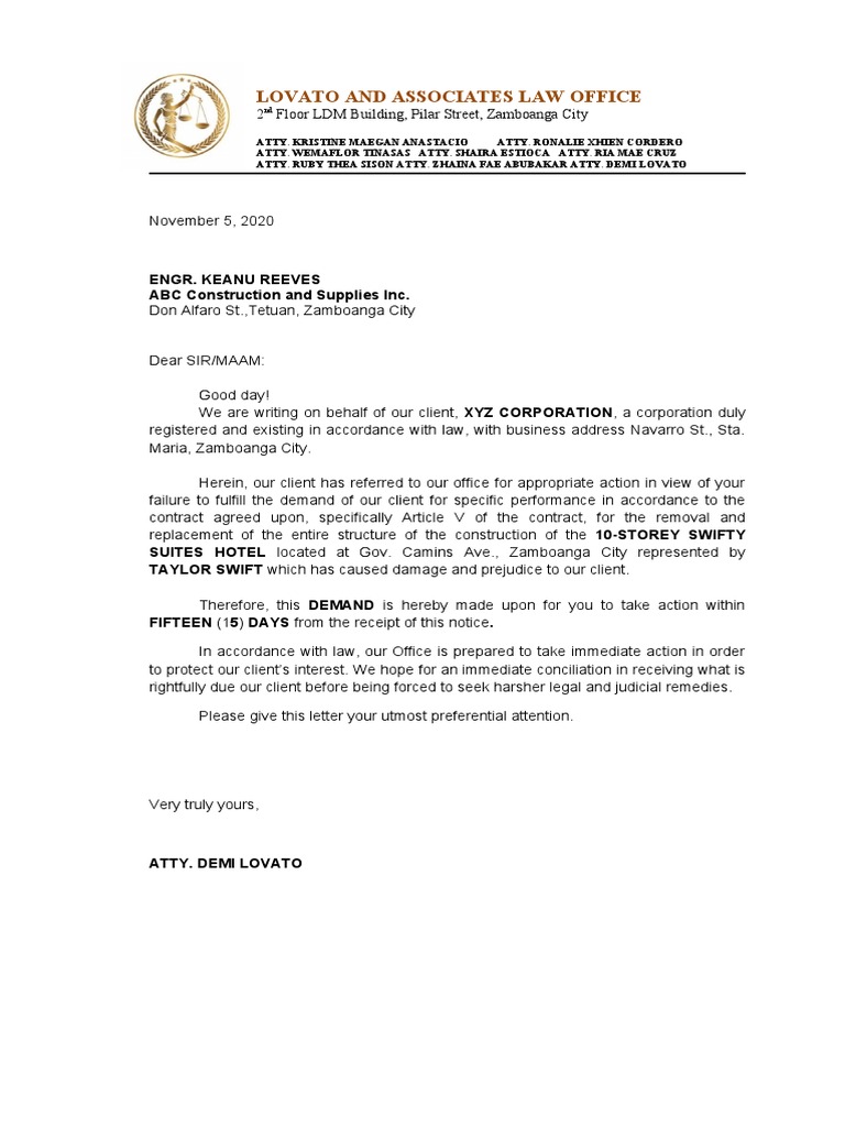 Demand Letter 1 | PDF