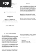 Practical Research 2 - G12 | PDF | Experiment | Statistics