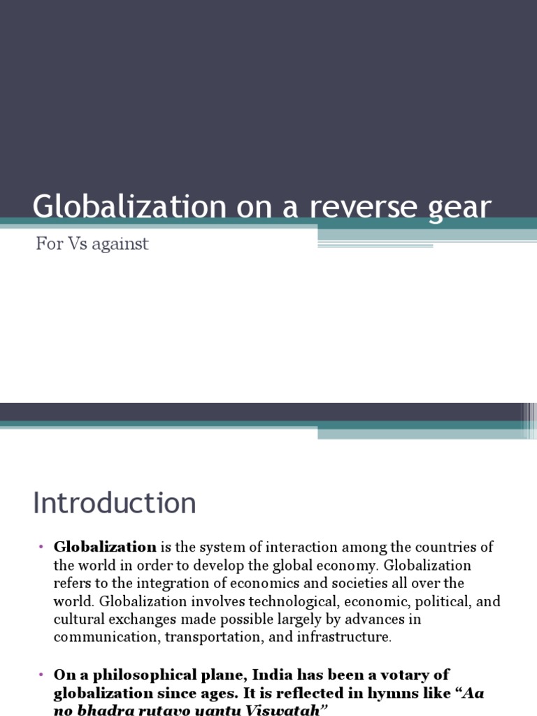 Reverse Globalization: A Critical Analysis | PDF | Globalization ...