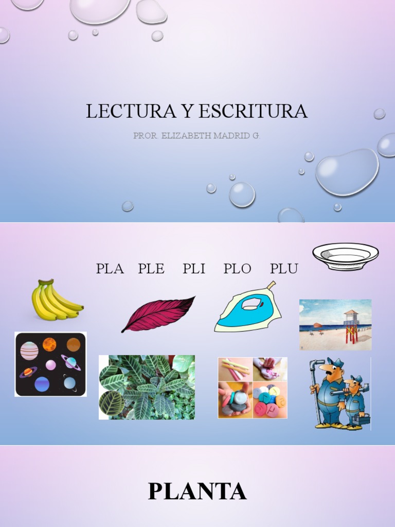 Lectura y Escritura Pla Ple Pli Plo Plu | PDF | Hogar, jardinería y ...