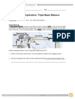 Detailed Beam Balance Physics Project | PDF | Weighing Scale | Weight