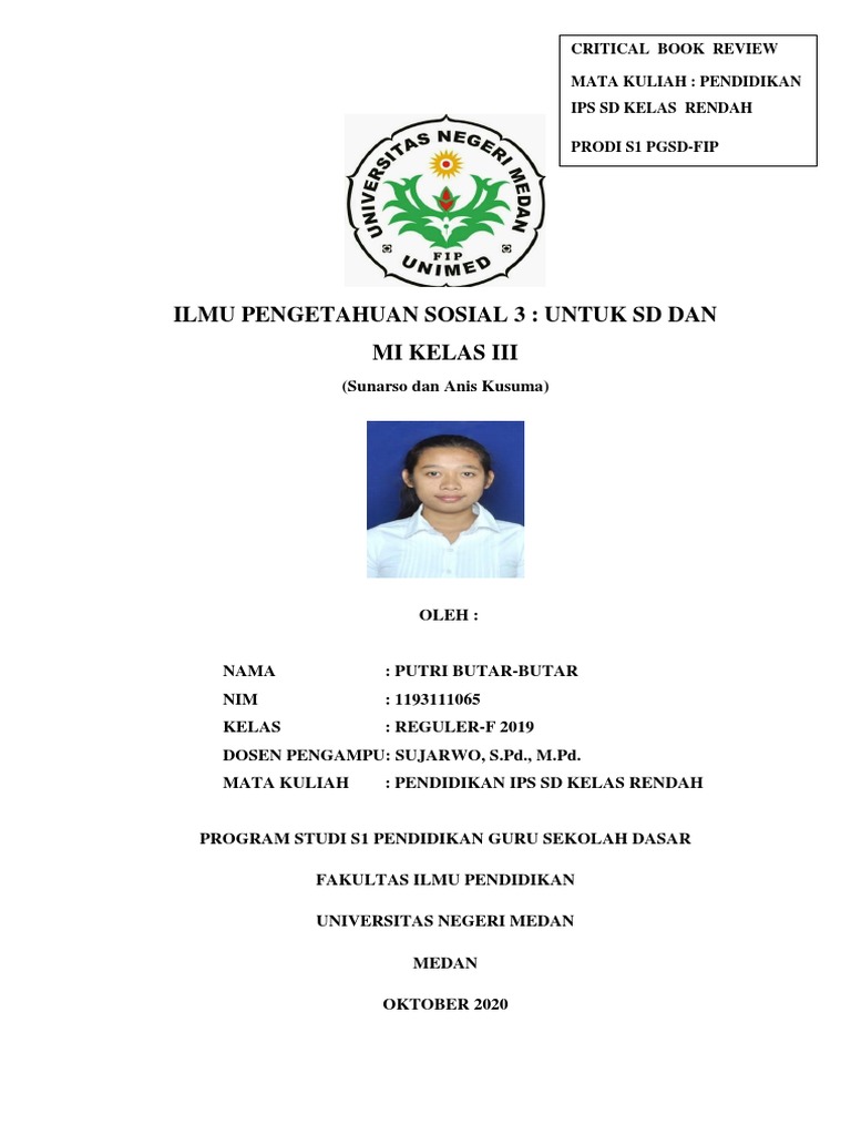 CBR Pendidikan Ips SD Kelas Rendah (Putri Butar-Butar) | PDF