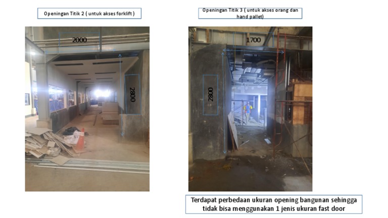 Ukuran Opening Fast Door | PDF