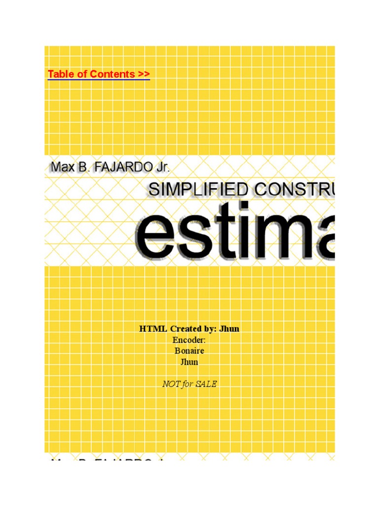 Estimate | PDF | Construction Aggregate | Concrete