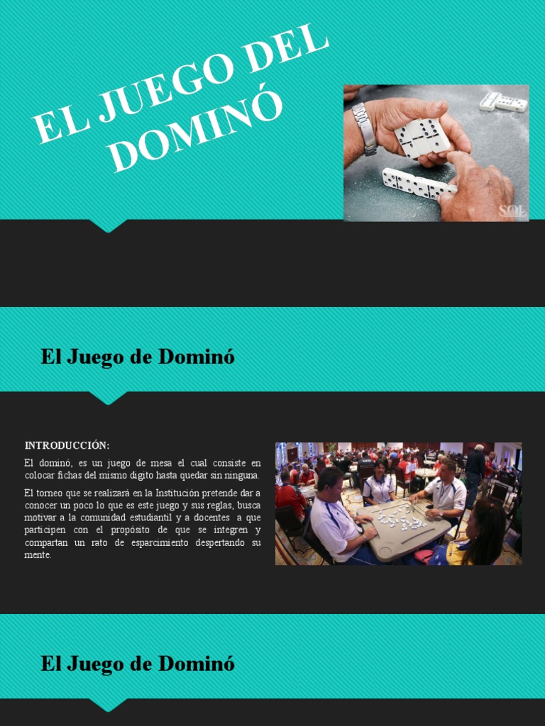 El Juego Del Dominó | PDF | Juegos de azar | Actividades de ocio