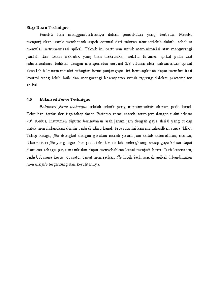 Step-Down Technique | PDF