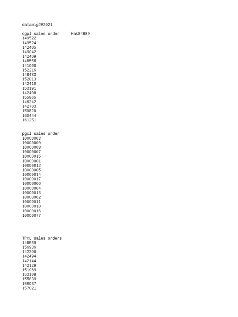 Tcs Sales Order Live Server | PDF | Technology & Engineering
