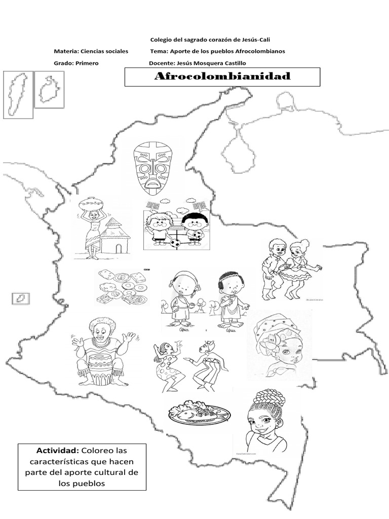 Guìa Taller Sobre La Afrocolombianidad Grado 1 | PDF | Clásicos