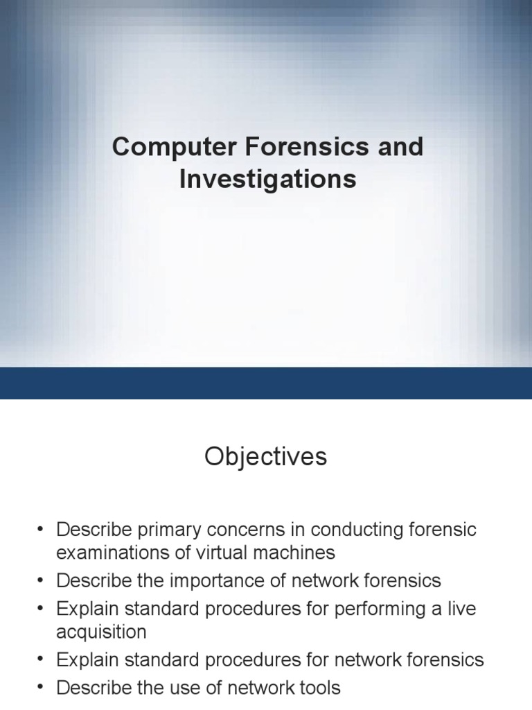Computer Forensics and Investigations | PDF | Virtual Machine | Computer Network