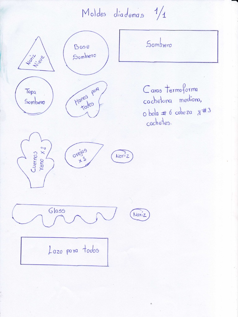 Moldes Diademas | PDF