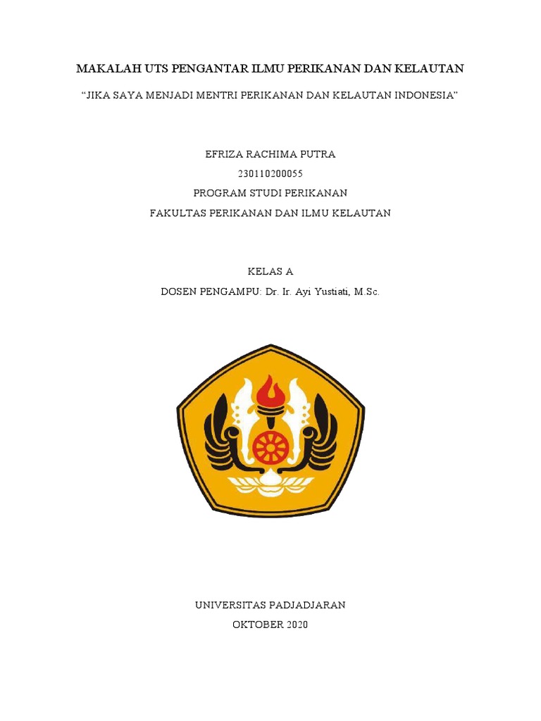 Makalah Uts Pengantar Ilmu Perikanan Dan Kelautan | PDF | Kesehatan ...