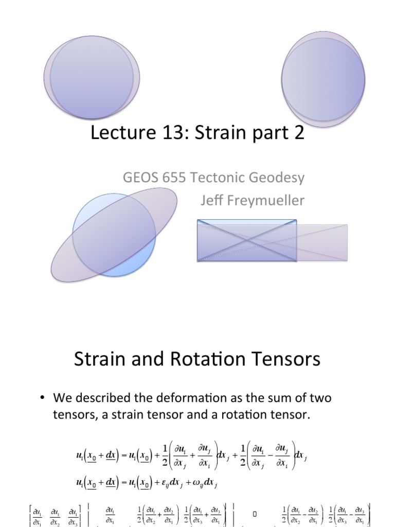 Strain | PDF | Euclidean Vector | Tensor