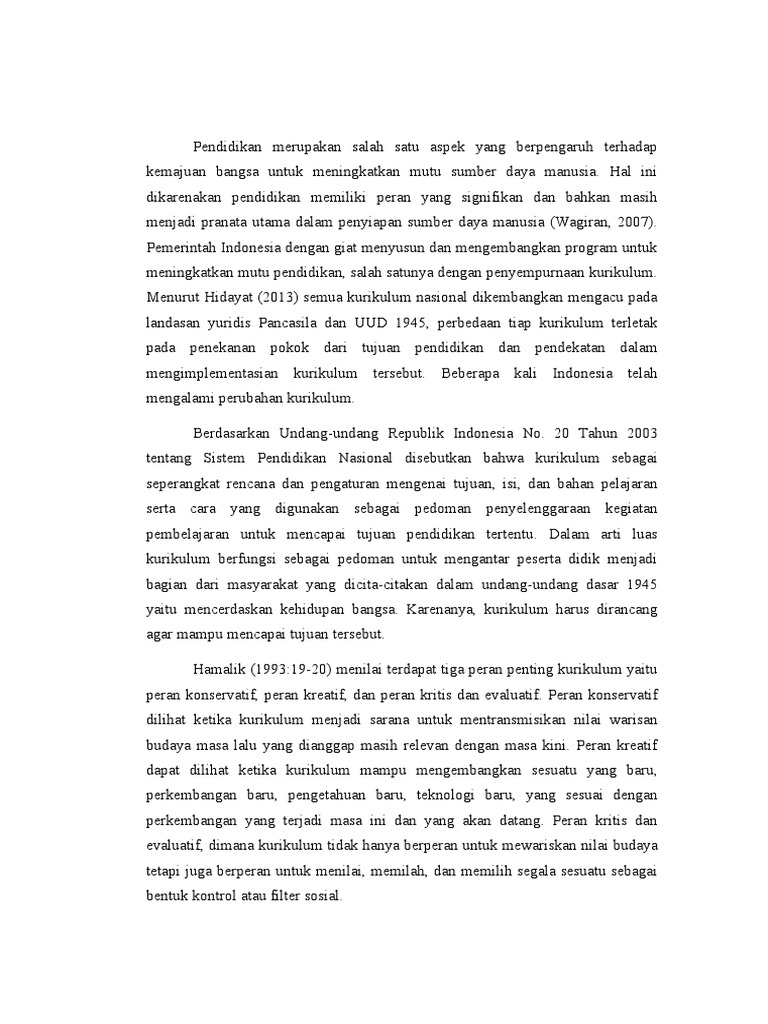 Peran Guru dalam Pengembangan Kurikulum | PDF