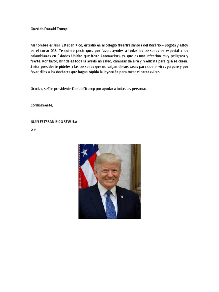 Querido Donald Trump | PDF Querido Donald Trump | PDF