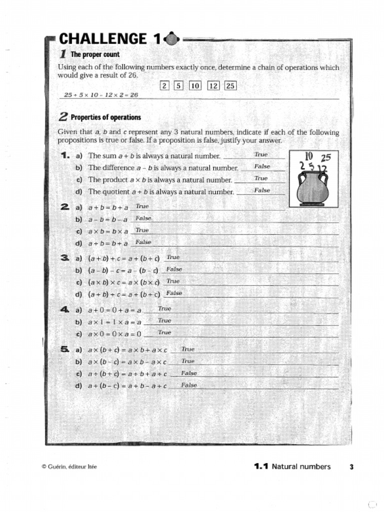 Math 3000 Book 1.pdf - Trafalgar School For Girls | PDF