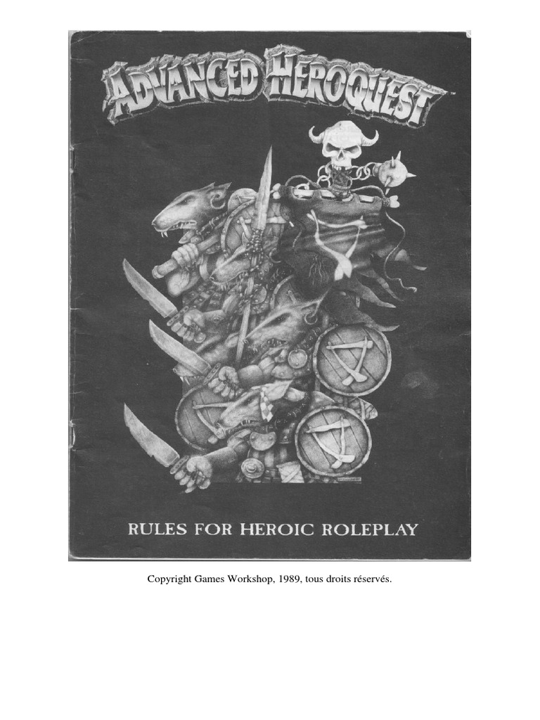 Règles Heroquest Avancé | PDF | Dé | Fantaisie