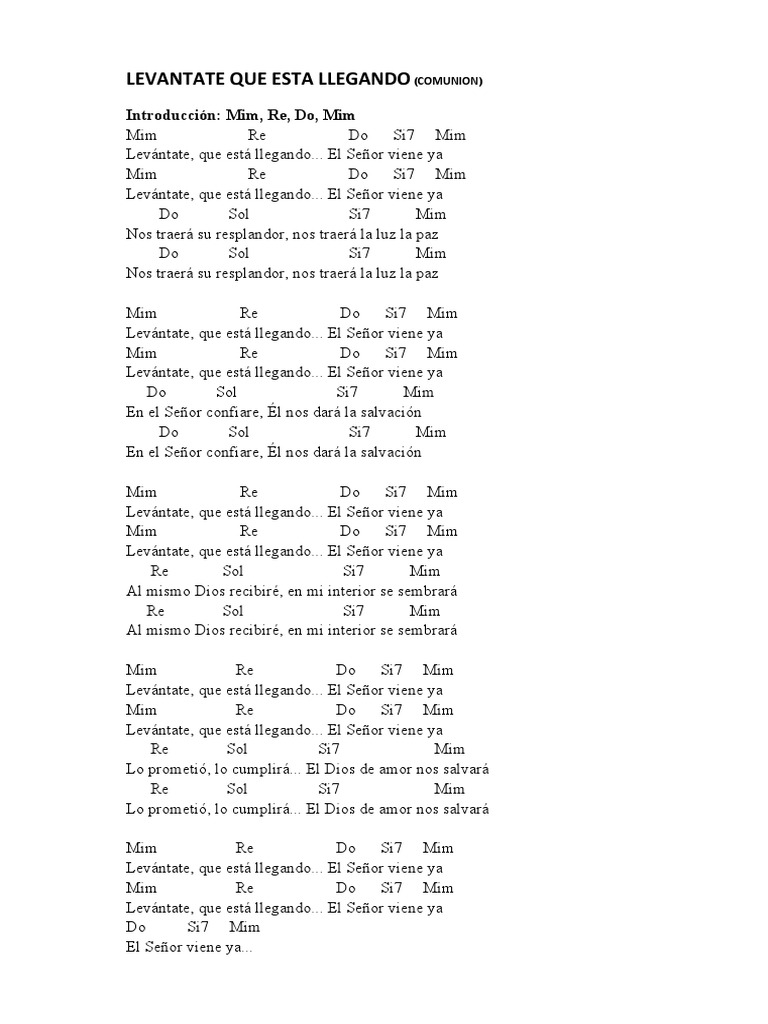 Levantate Que Esta Llegando | PDF | Teología | Creencia religiosa y doctrina