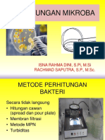 Perhitungan Jumlah Bakteri Dengan Metode Total Plate Count | PDF