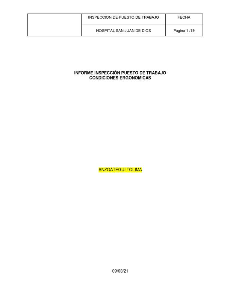 Formato de Ipt - Administrativo. | PDF | Factores humanos y ergonomía | Seguridad y salud ...