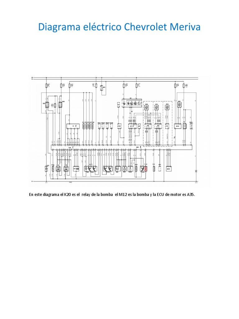 Diagrama Electrico Meriva | PDF
