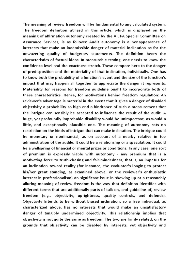 Definition of Freedom | Download Free PDF | Objectivity (Philosophy ...