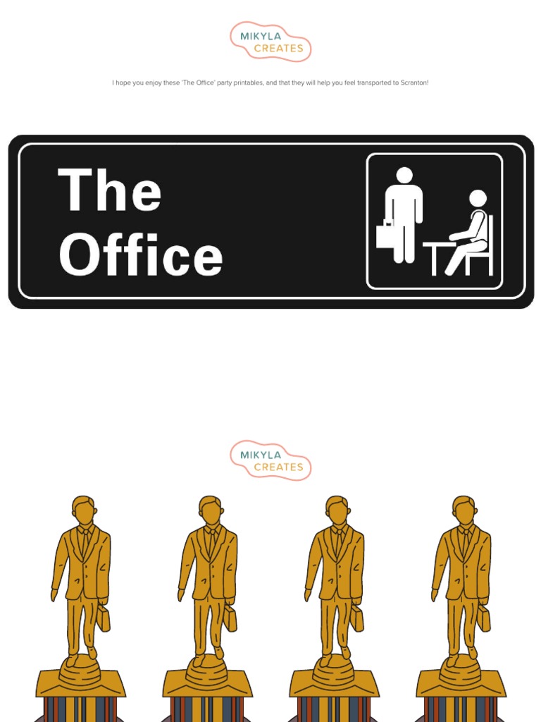 The Office Party Printables 1 | PDF | American Television Sitcoms ...