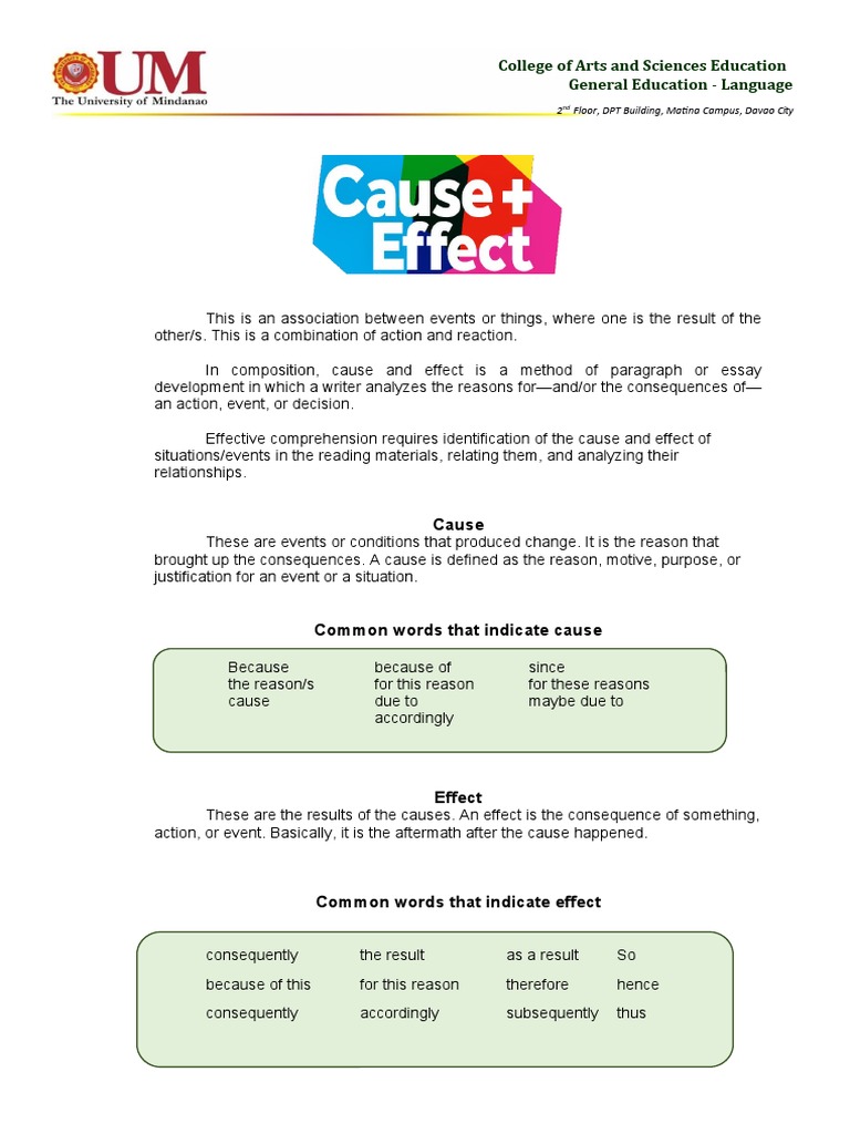 Cause and Effect Guide | Download Free PDF | Reason | Causality