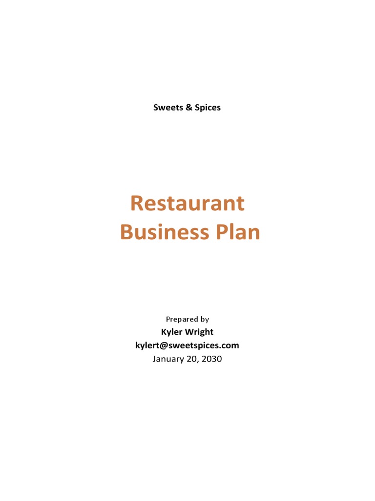 Restaurant Business Plan Template | PDF | Restaurants | Equity (Finance)